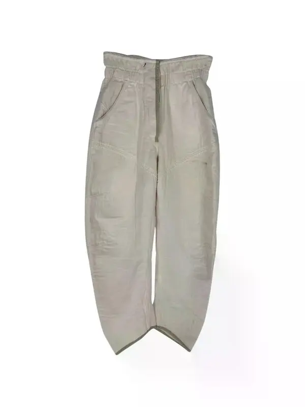 ISABEL MARANT VINTAGE High-waisted Barrel-leg Trousers