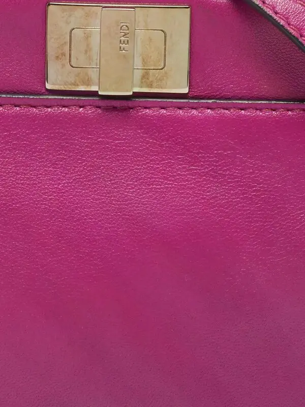 Fendi Mini Peekaboo Tote Bag - Pink