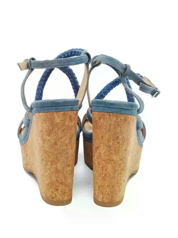 JIMMY CHOO Wedge Sandals With Braided Straps