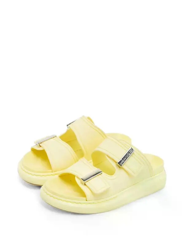 Alexander McQueen Hybrid Buckled Sandals - Yellow