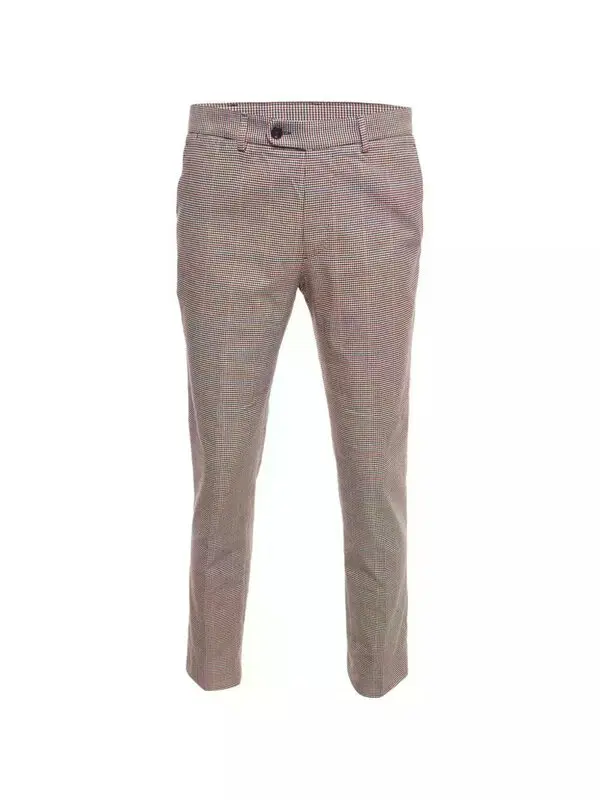 Carolina Herrera Houndstooth Slim-fit Trousers