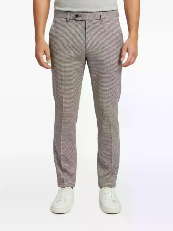 Carolina Herrera Houndstooth Slim-fit Trousers