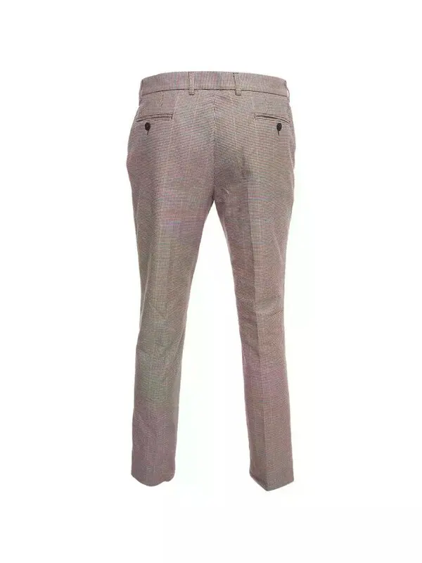 Carolina Herrera Houndstooth Slim-fit Trousers