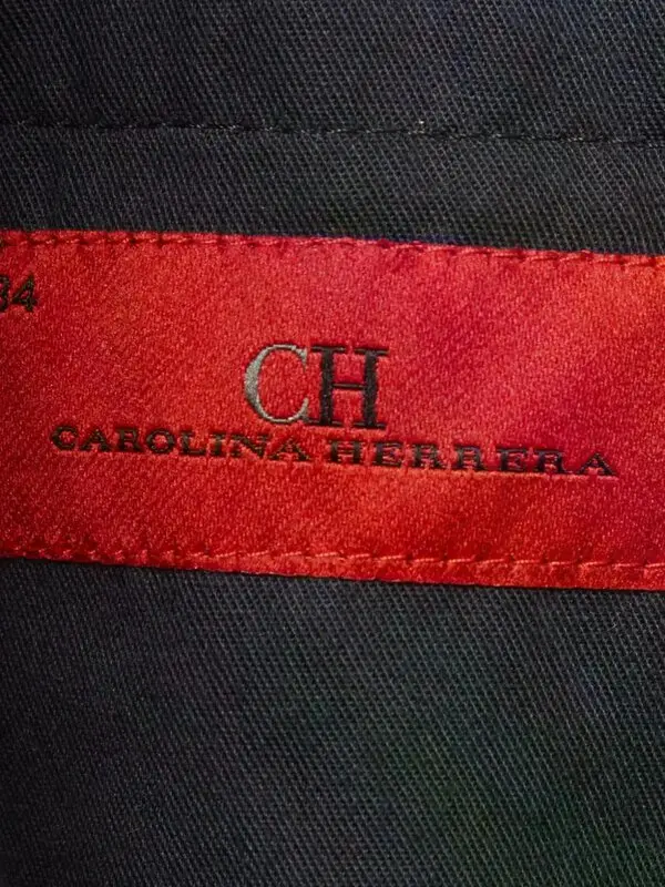 Carolina Herrera Houndstooth Slim-fit Trousers