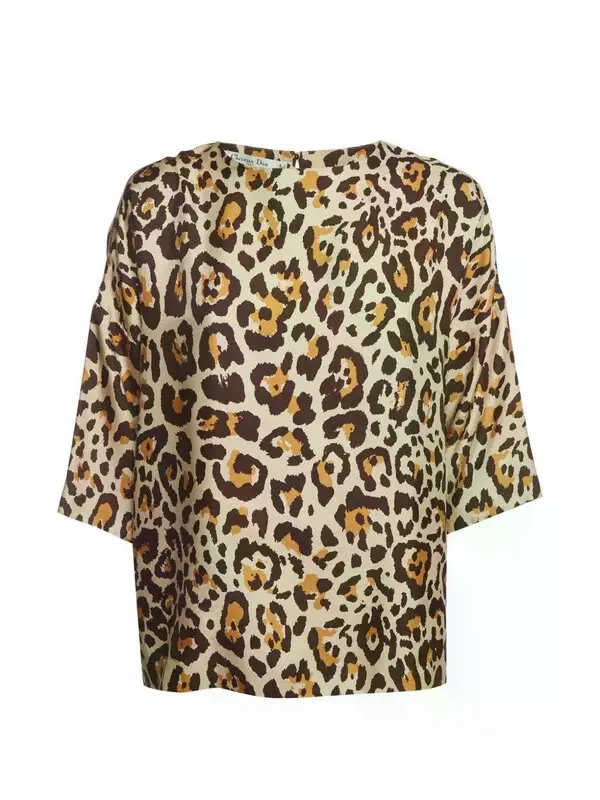 Dior Leopard-print Blouse
