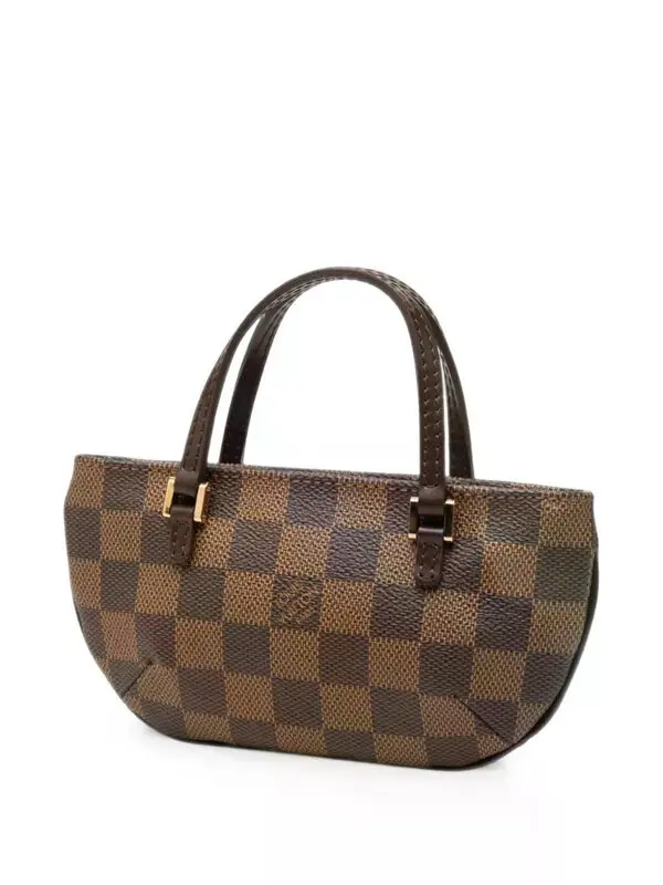 LOUIS VUITTON 1990-2010 Damier Ebene Manosque Pochette Handbag