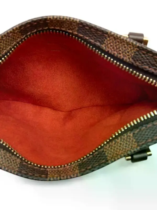 LOUIS VUITTON 1990-2010 Damier Ebene Manosque Pochette Handbag