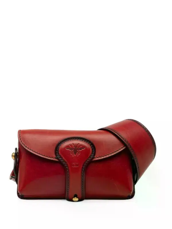 Dior 2017 Mini Leather D Bee Saddle Bag Crossbody Bag