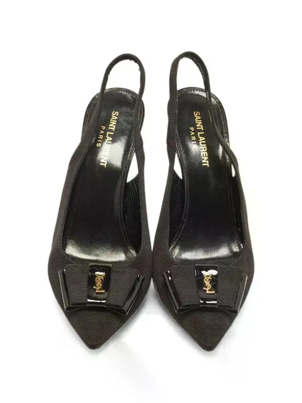 Saint Laurent Anais Bow Slingback Pumps