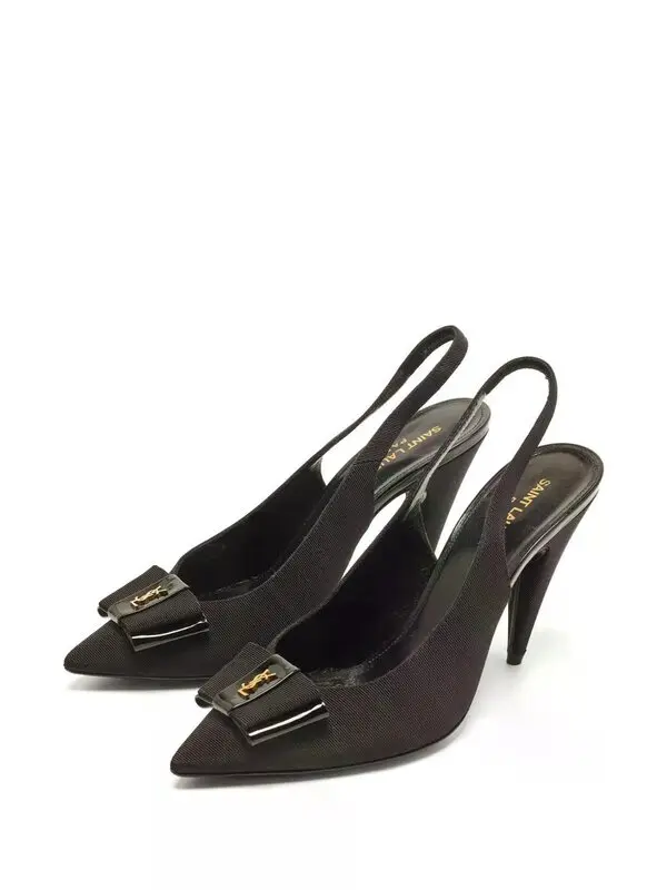 Saint Laurent Anaïs Bow Slingback Pumps