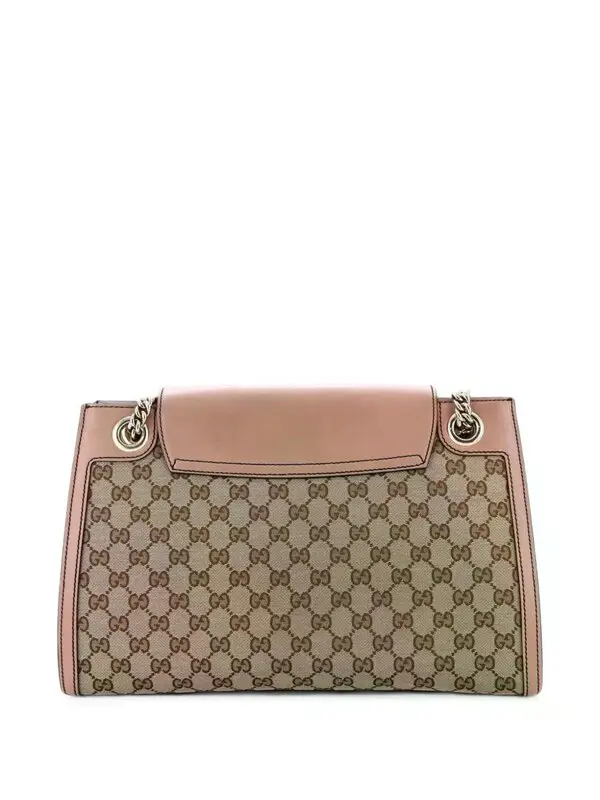 Gucci Emily Chain Flap Gg Canvas And Leather Large Shoulder Bag