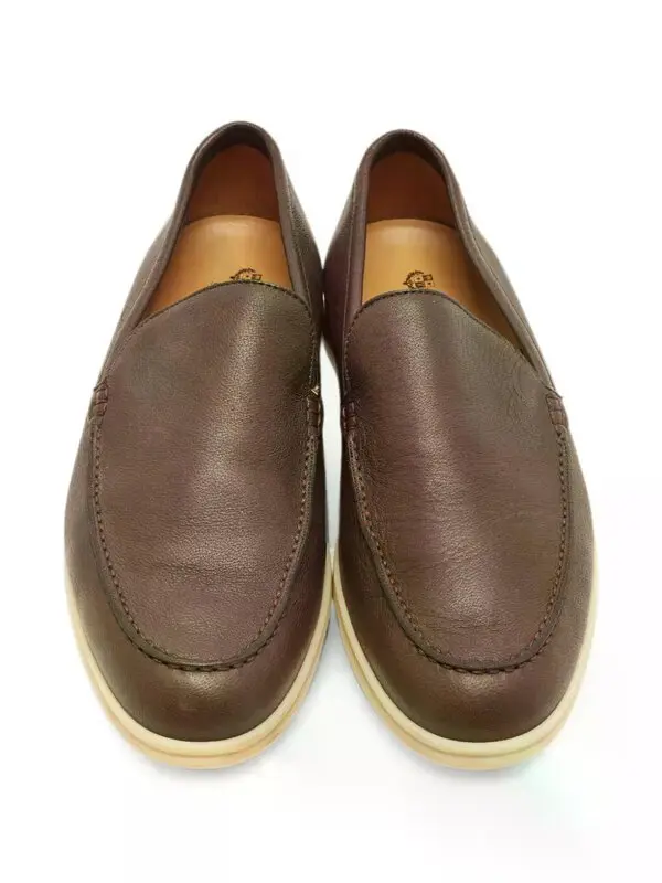 Loro Piana Summer Walk Leather Loafers