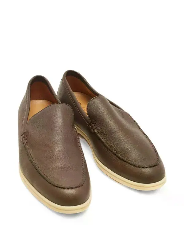 Loro Piana Summer Walk Leather Loafers