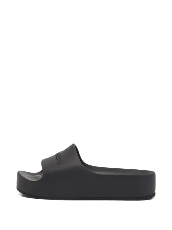 Balenciaga Logo Chunky Pool Slides
