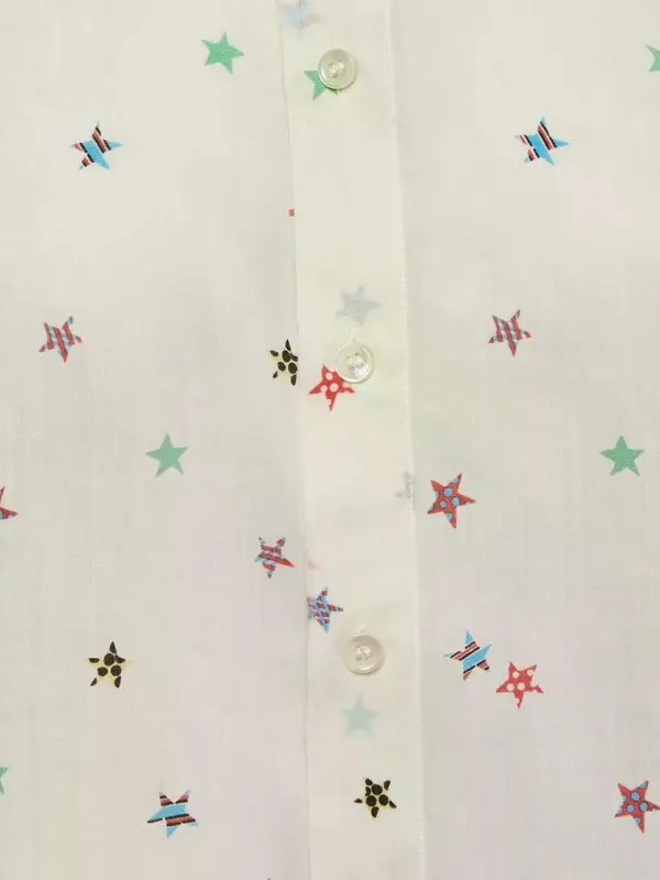 Saint Laurent Star-print Short-sleeve Shirt