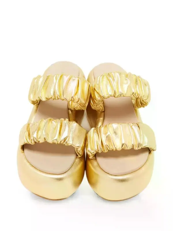 LE SILLA Ruched Platform Sandals
