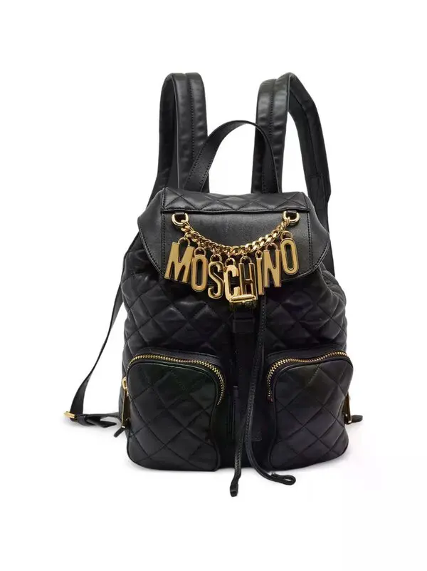 Moschino Charm Quilted Backpack