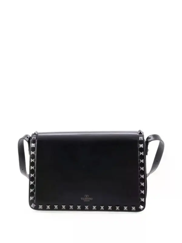 Valentino Garavani Rockstud Leather East West Shoulder Bag