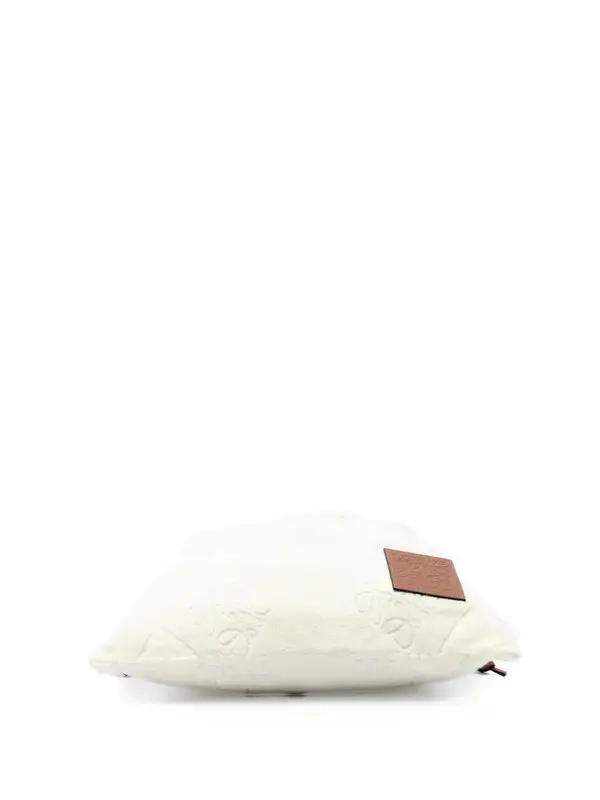 Loewe Anagram Terry Cloth Drawstring Pouch Clutch Bag