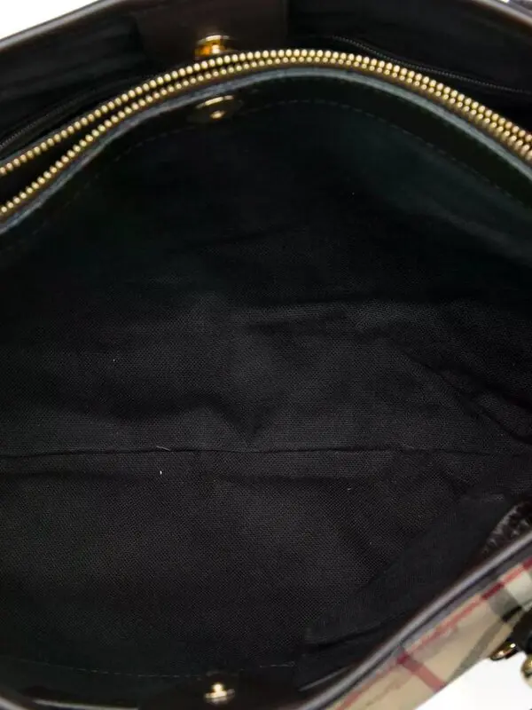 Burberry Haymarket Check Coated Canvas Northfield Satchel