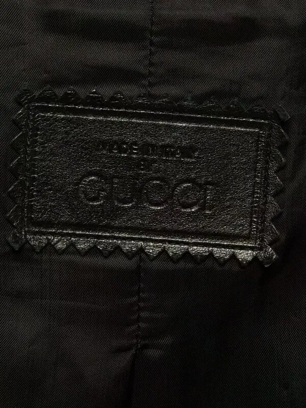 Gucci Gg Monogram Leather Bomber Jacket