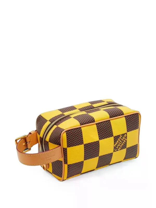 LOUIS VUITTON 2024 Locker Dopp Kit Damier Pop Wash Bag
