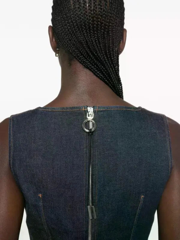Sportmax Zip-fastening Denim Dress