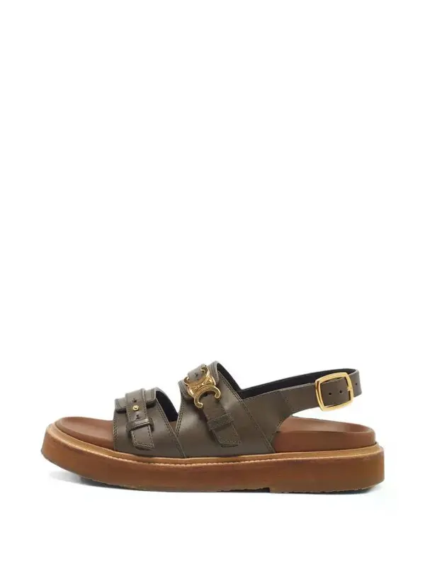 Celine Clea Triomphe Slingback Sandals