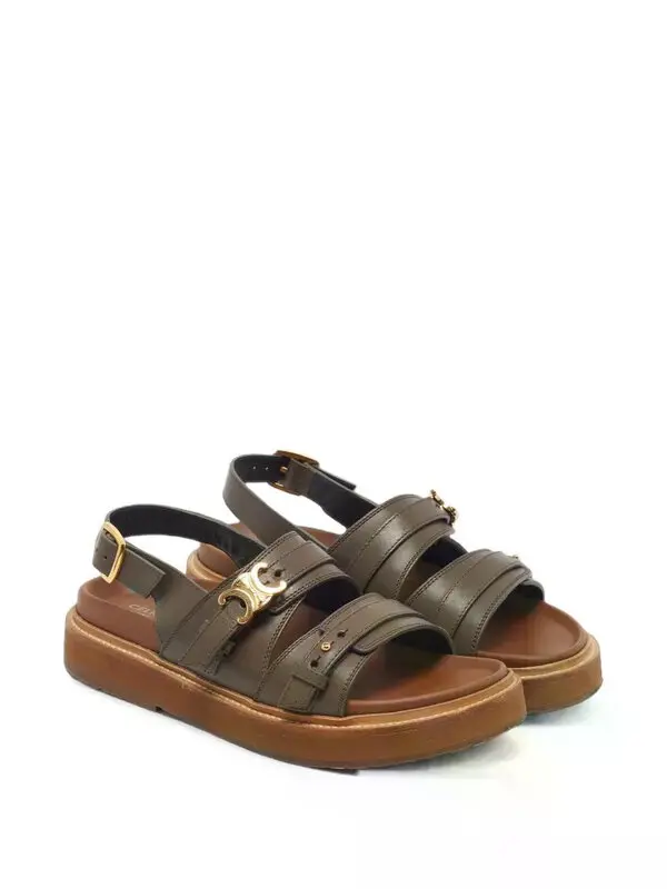 Celine Clea Triomphe Slingback Sandals