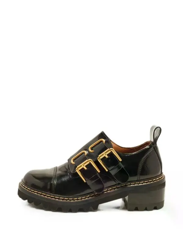See By Chloé Double-buckle Oxford Shoes