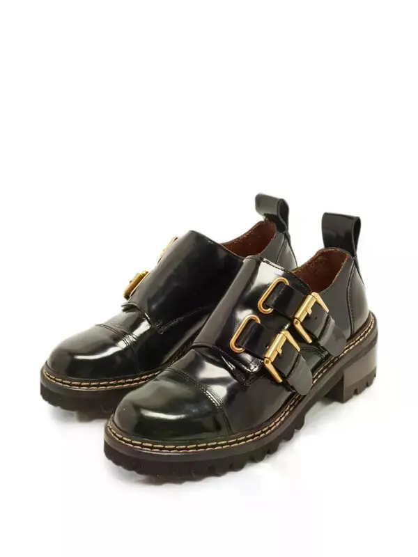 See By Chloé Double-buckle Oxford Shoes