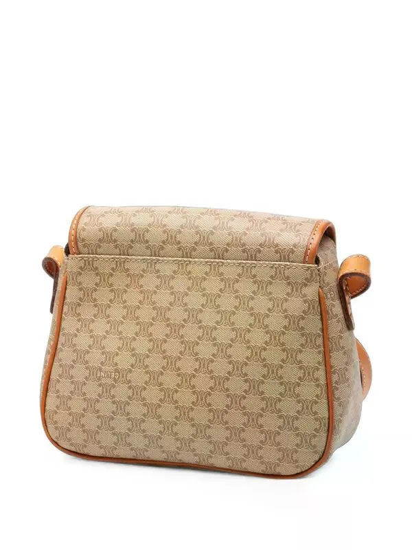 Celine 2010 Macadam Coated Canvas Crossbody Bag