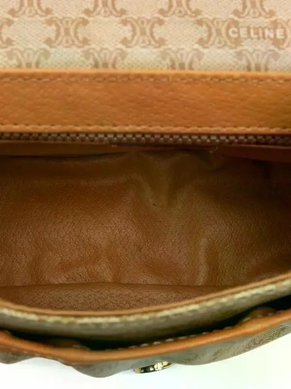 Celine 2010 Macadam Coated Canvas Crossbody Bag