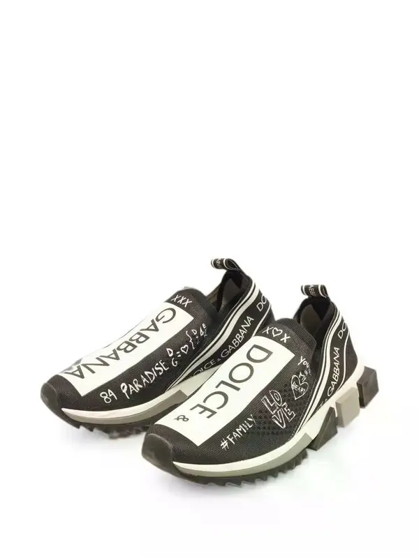 Dolce & Gabbana Sorrento Logo Sneakers - Black