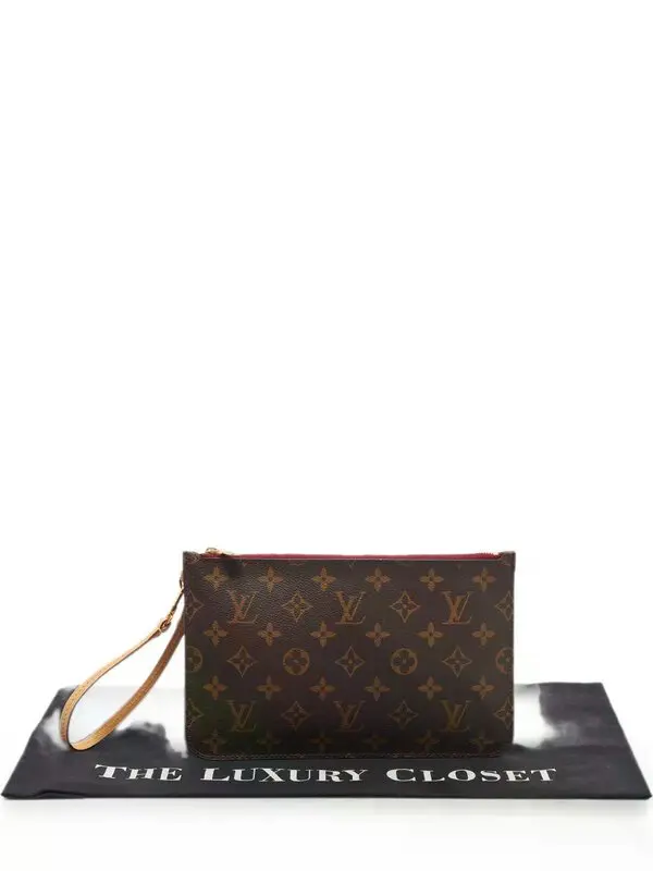 LOUIS VUITTON 2014 Neverfull Monogram Clutch Bag