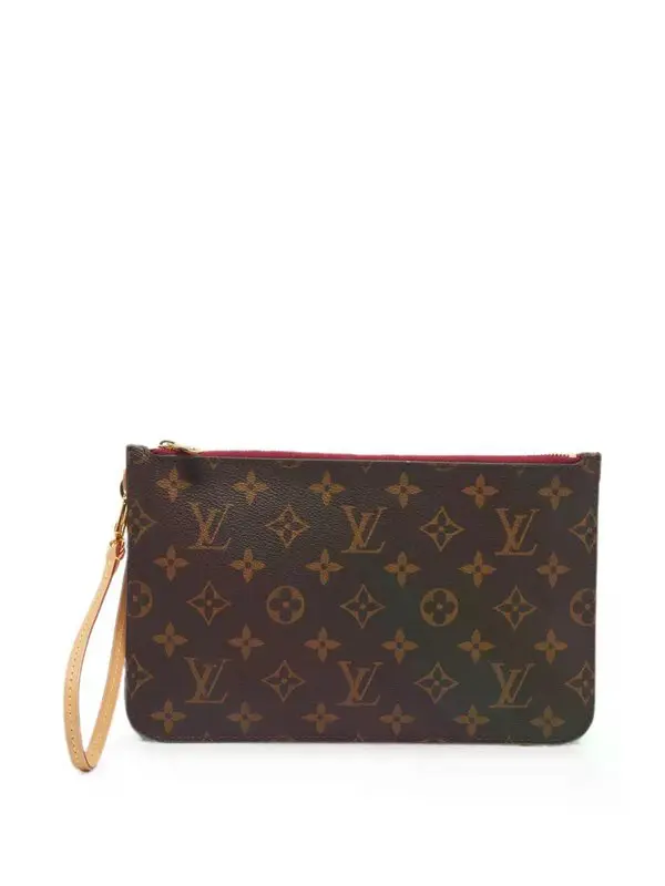 LOUIS VUITTON 2014 Neverfull Monogram Clutch Bag