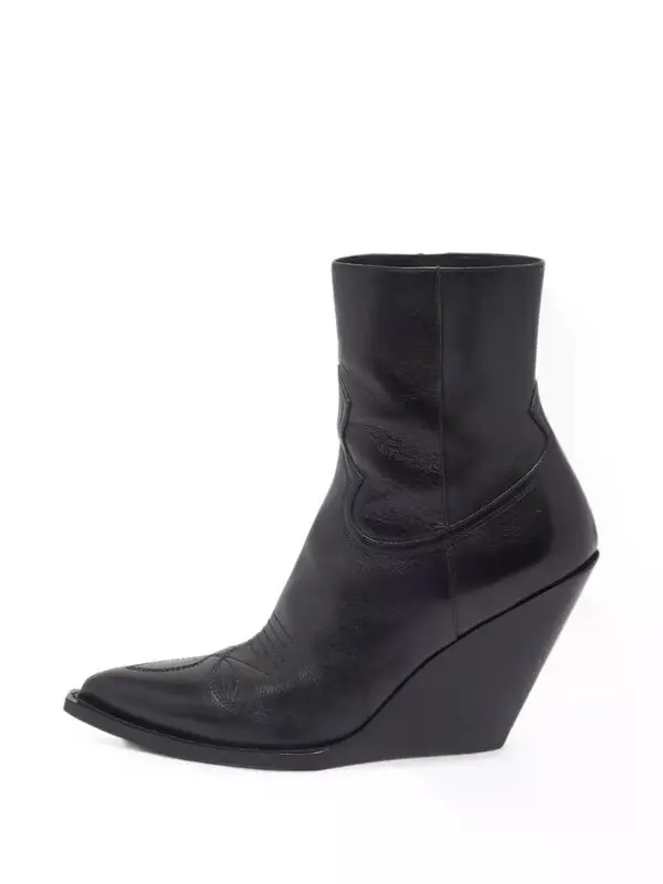 Celine Western-style Panelled Ankle Boots