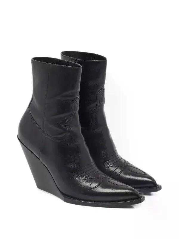Celine Western-style Panelled Ankle Boots