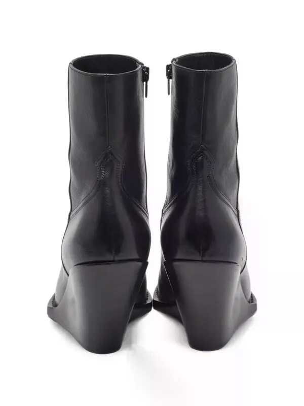 Celine Western-style Panelled Ankle Boots