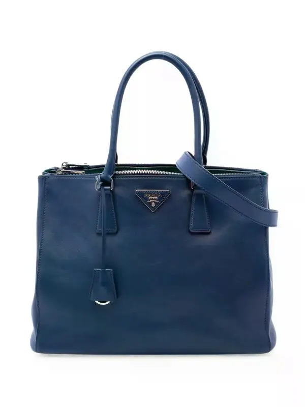 Prada Soft Calf Galleria Double Zip Tote