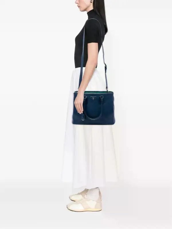 Prada Soft Calf Galleria Double Zip Tote