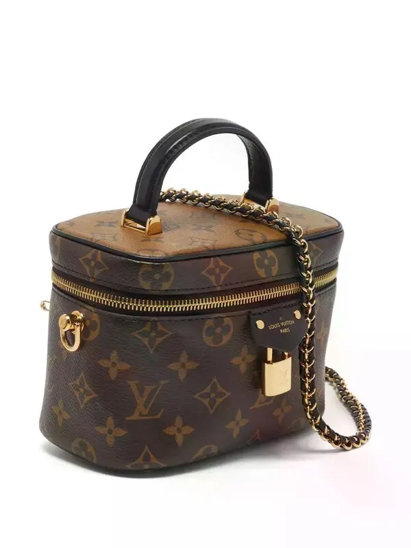 LOUIS VUITTON Vanity Chain Monogram Reverse Canvas Makeup Bag