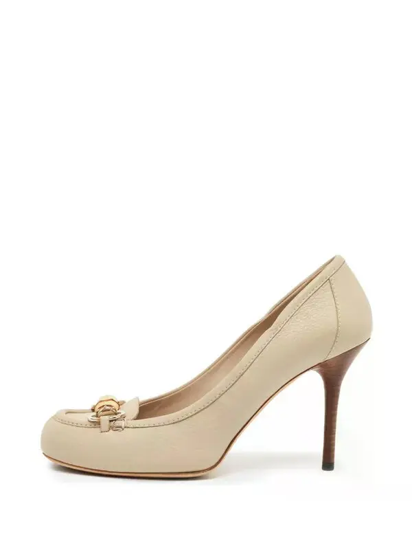 Gucci Bamboo Horsebit High Stiletto Heel Pumps