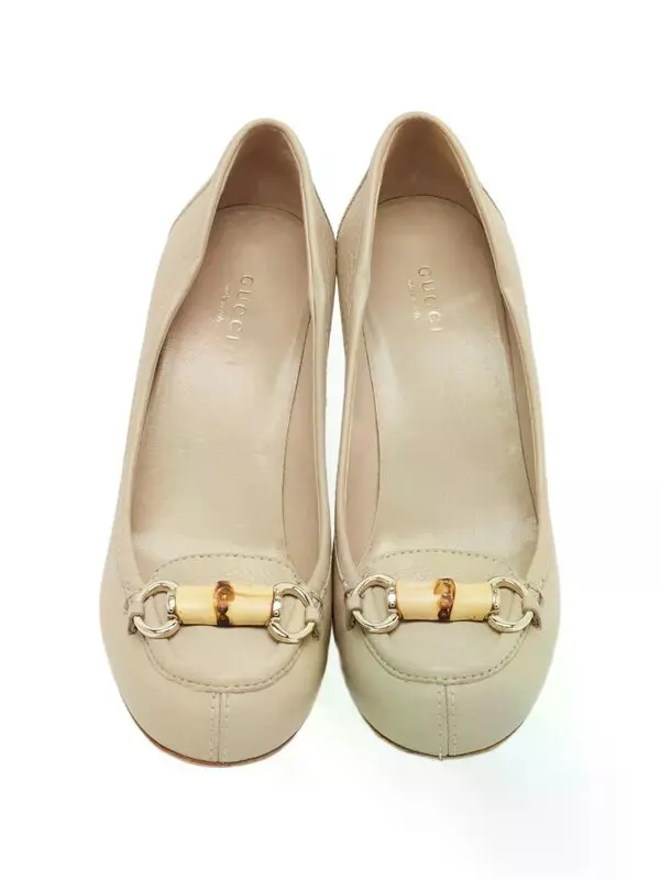Gucci Bamboo Horsebit High Stiletto Heel Pumps