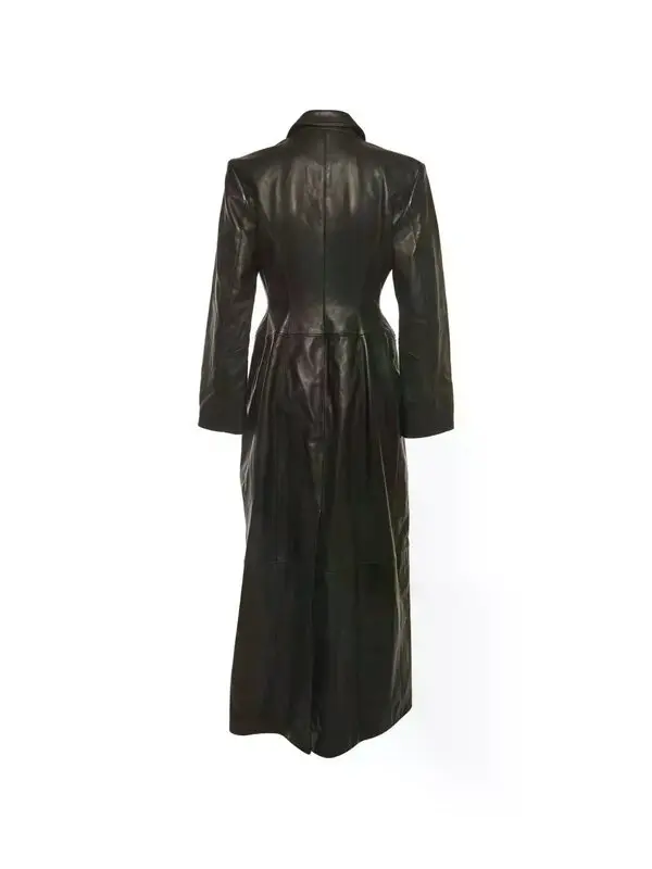 Magda Butrym Notched-lapel Leather Coat