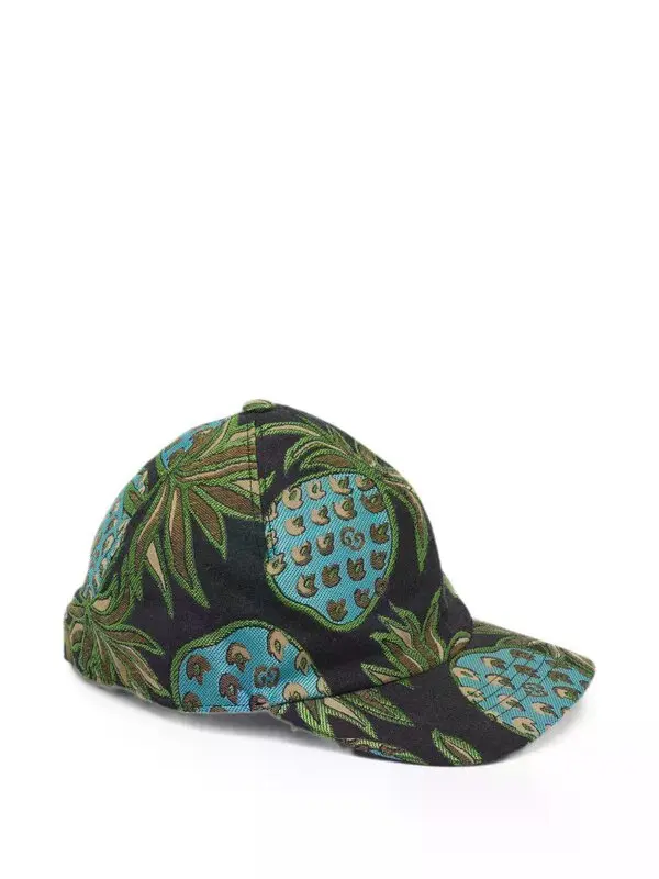 Gucci Pineapple-jacquard Baseball Cap
