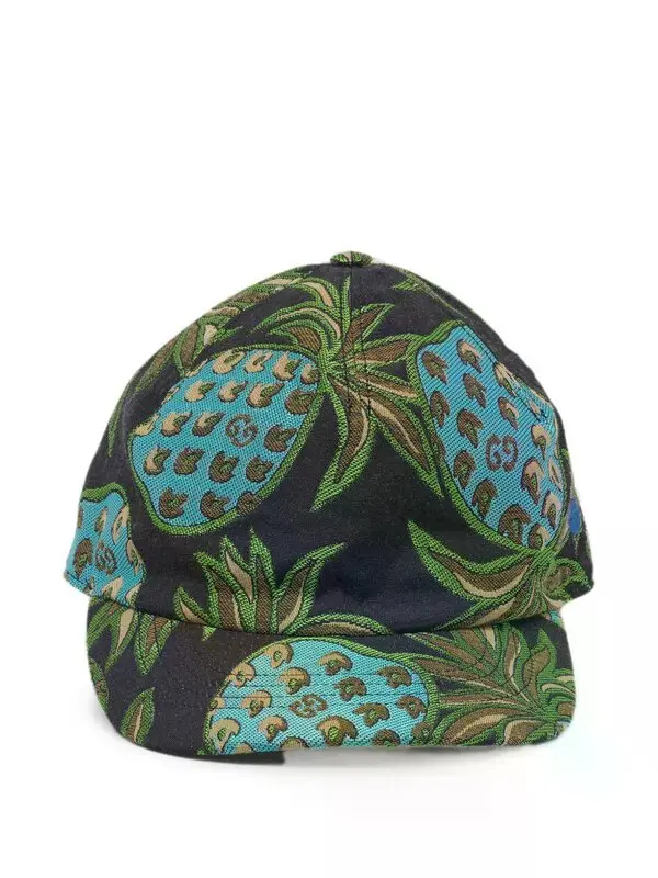 Gucci Pineapple-jacquard Baseball Cap