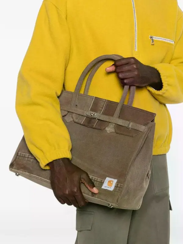 ANOTHER CHANCE Panelled Logo-patch Tote Bag