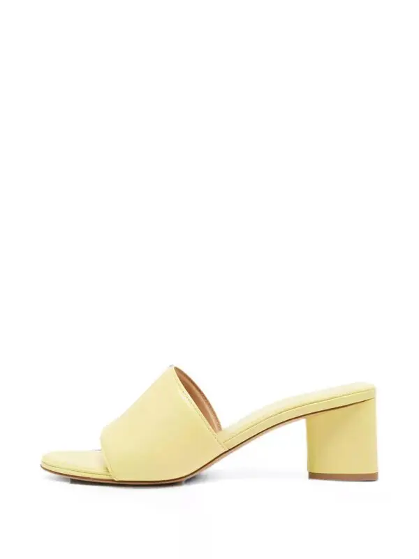 Bottega Veneta The Band Open-toe Block-heel Sandals - Yellow