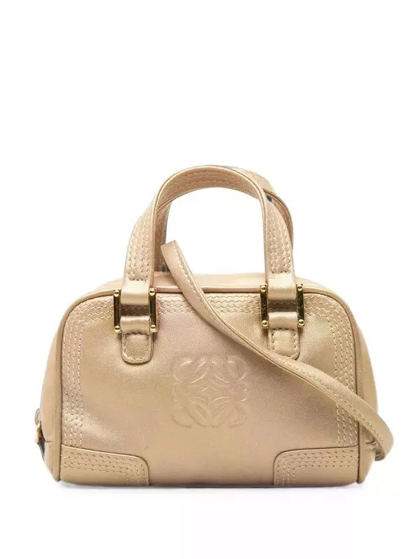 Loewe 2008 Micro Metallic Leather Amazona Satchel